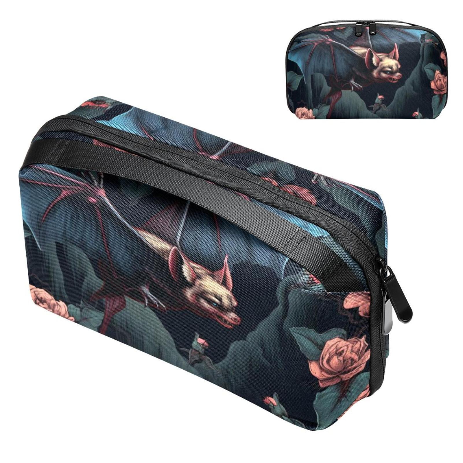 Bats Travel Case Charger Pouch Hard Drive Bag Cable Organizer Desk Cord ...