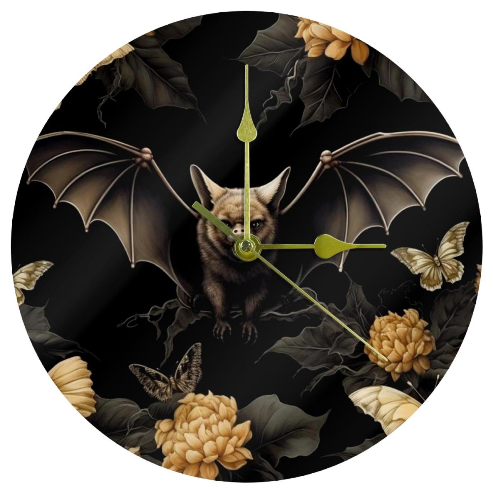 Bats Uniquely Designed Acrylic Circular Wall Clock - Stylish and ...
