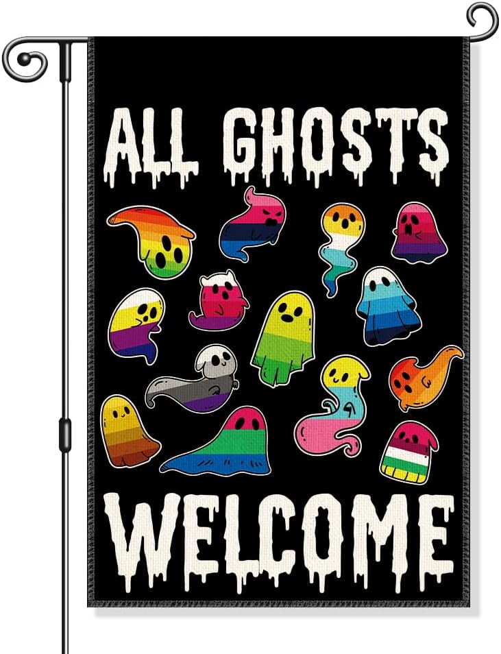 All Bats Welcome Garden Flag, Funny Equality Inclusive Yard Sign for ...