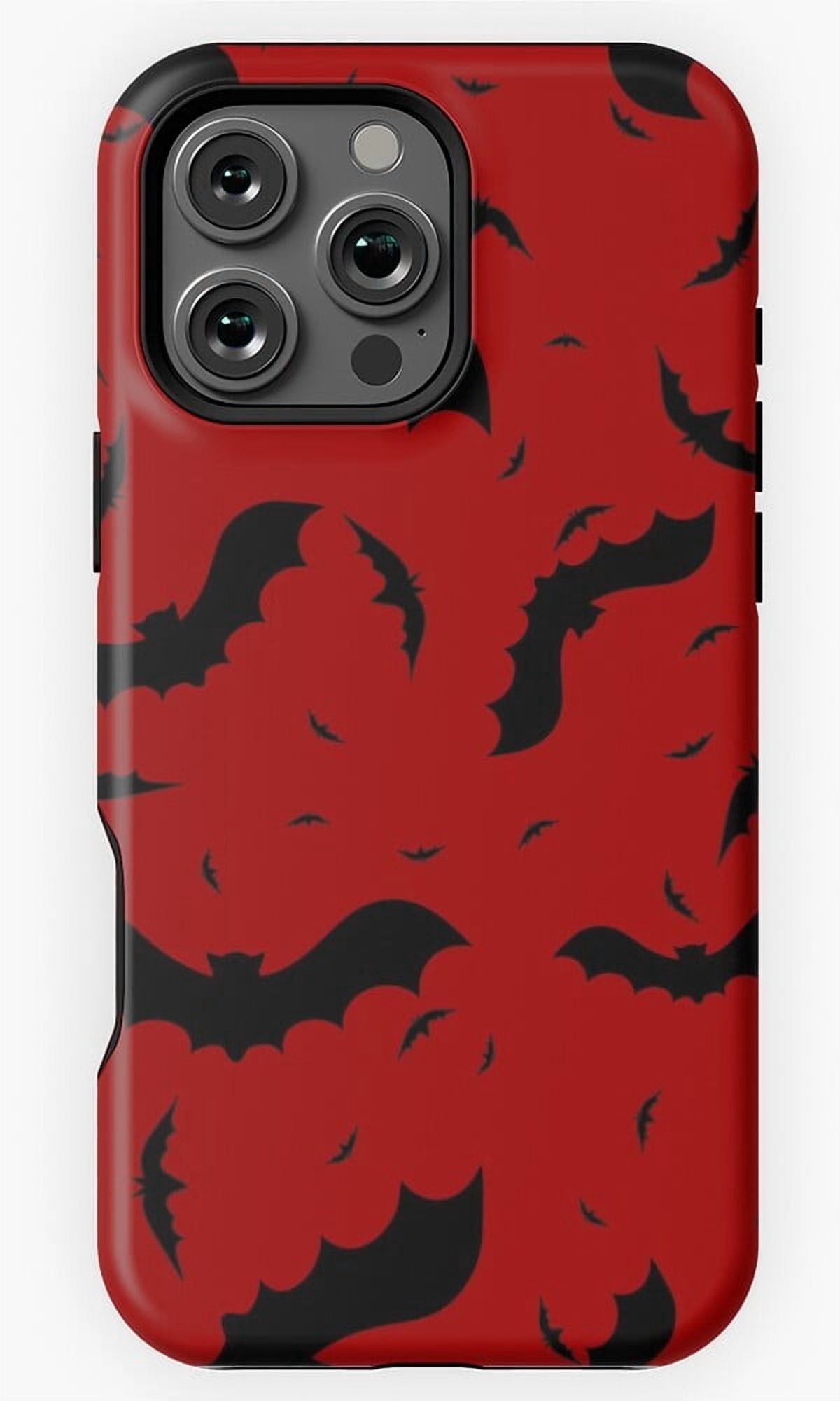 Bats in a Blood Red Sky Gothic Scene H2170 Durable Unisex iPhone Case ...