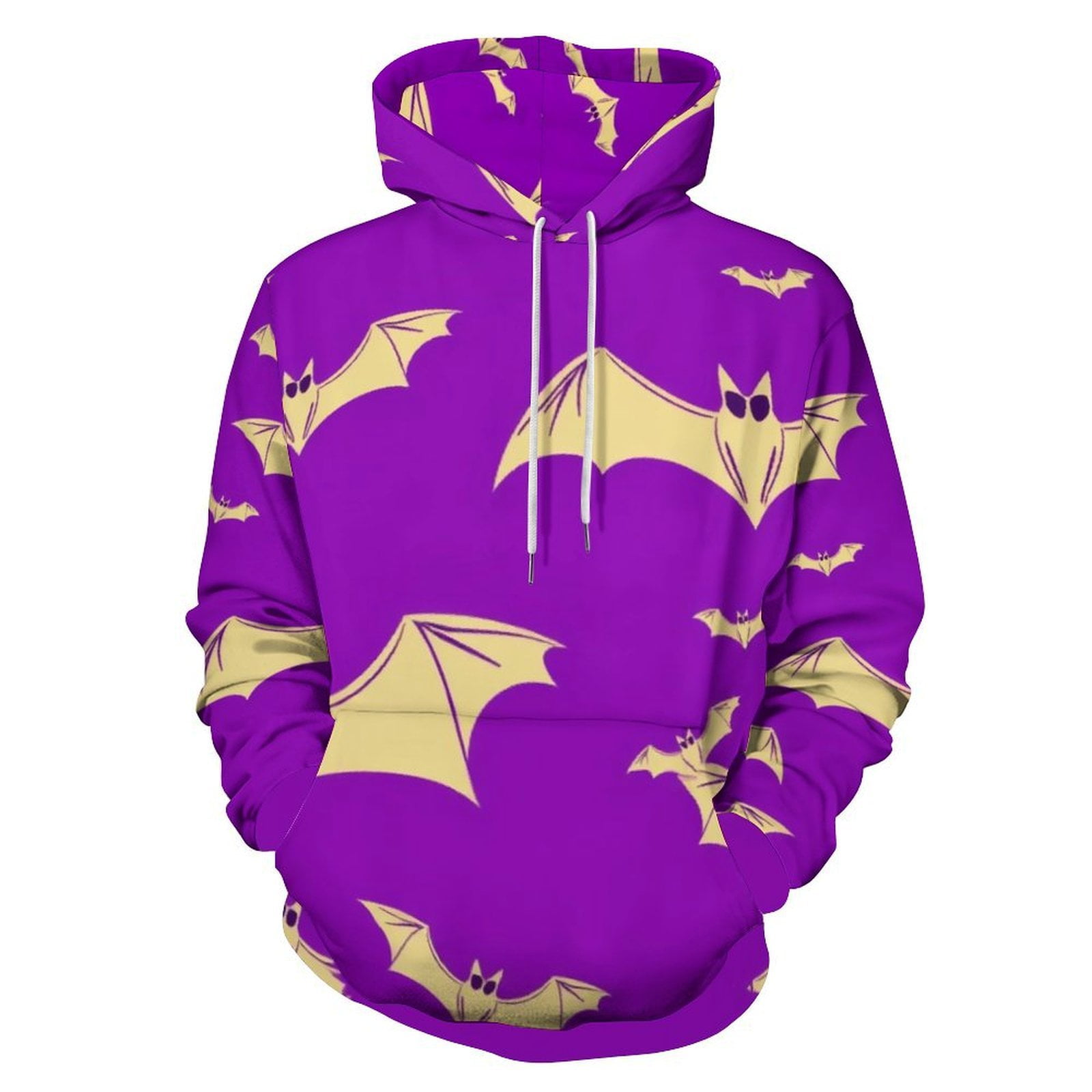 Bats on Purple Background.(11) Hoodie Men Pullovers Hoodies Womens ...