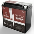 Battanux YTX14-BS AGM Motorcycle Battery, Sealed 12Volts 14Ah - Walmart.com