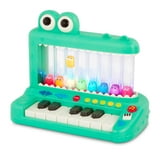 Battat Croco Pop Piano Toy Keyboard with Songs Sounds Lights, Baby and ...