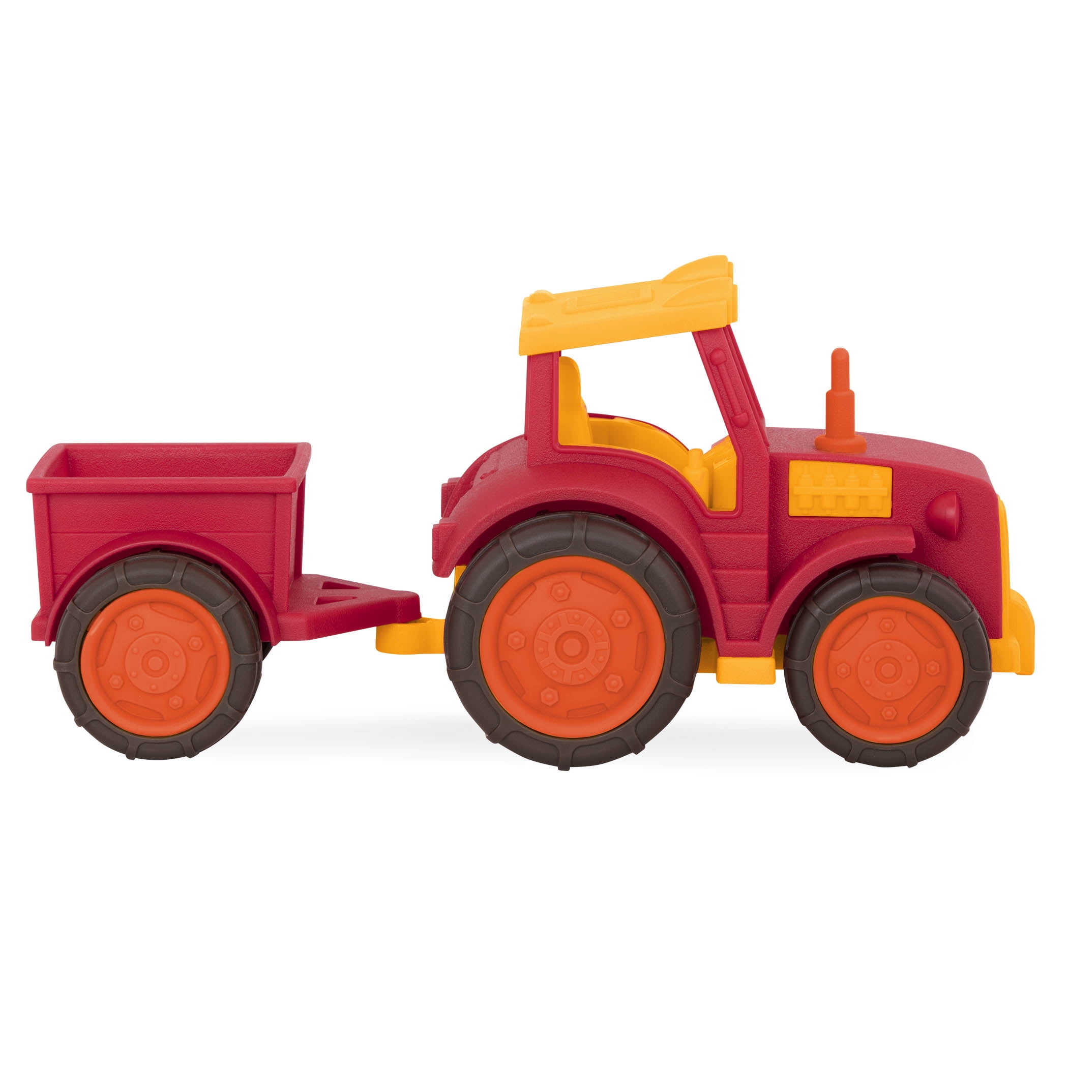 Battat Tractor & Trailer Farm Play Set for Toddlers - Bright, Sturdy ...