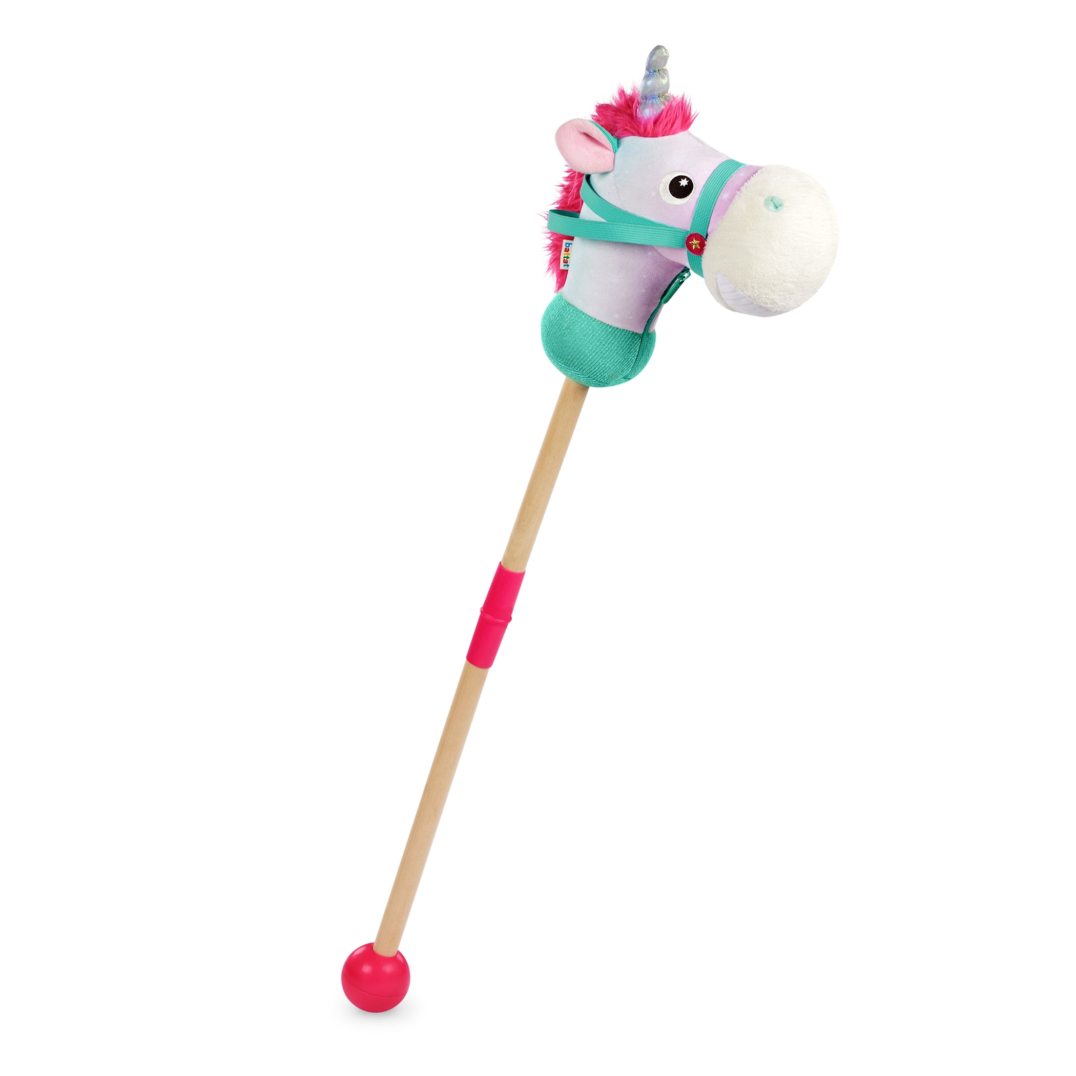 Battat Unicorn Pal Hobby Horse with Realistic Sounds Stick Horse Plush ...