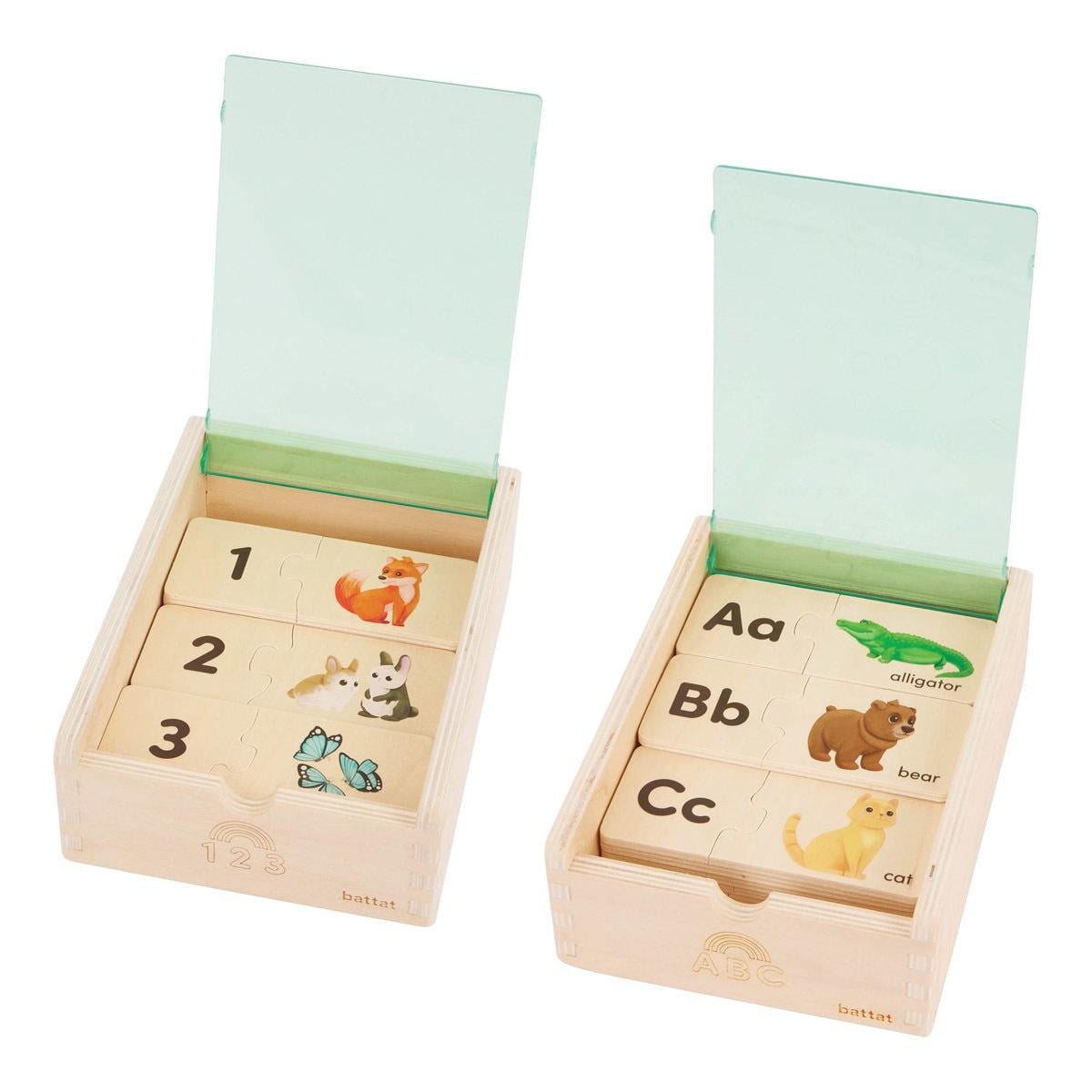 Battat Wooden ABC & Numbers Puzzles - Walmart.com