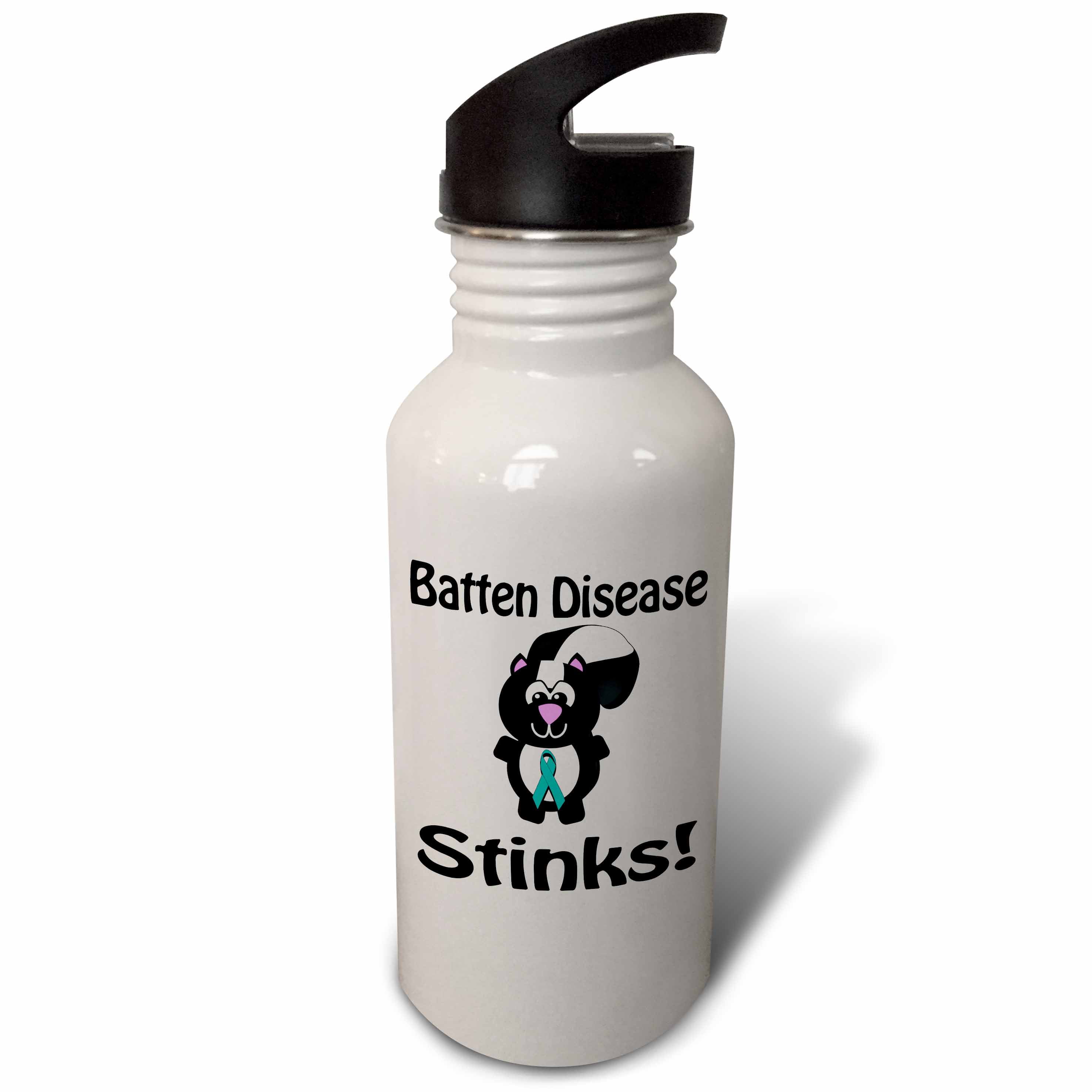 Batten Disease Stinks Skunk Awareness Ribbon Cause Design 21 oz Sports ...