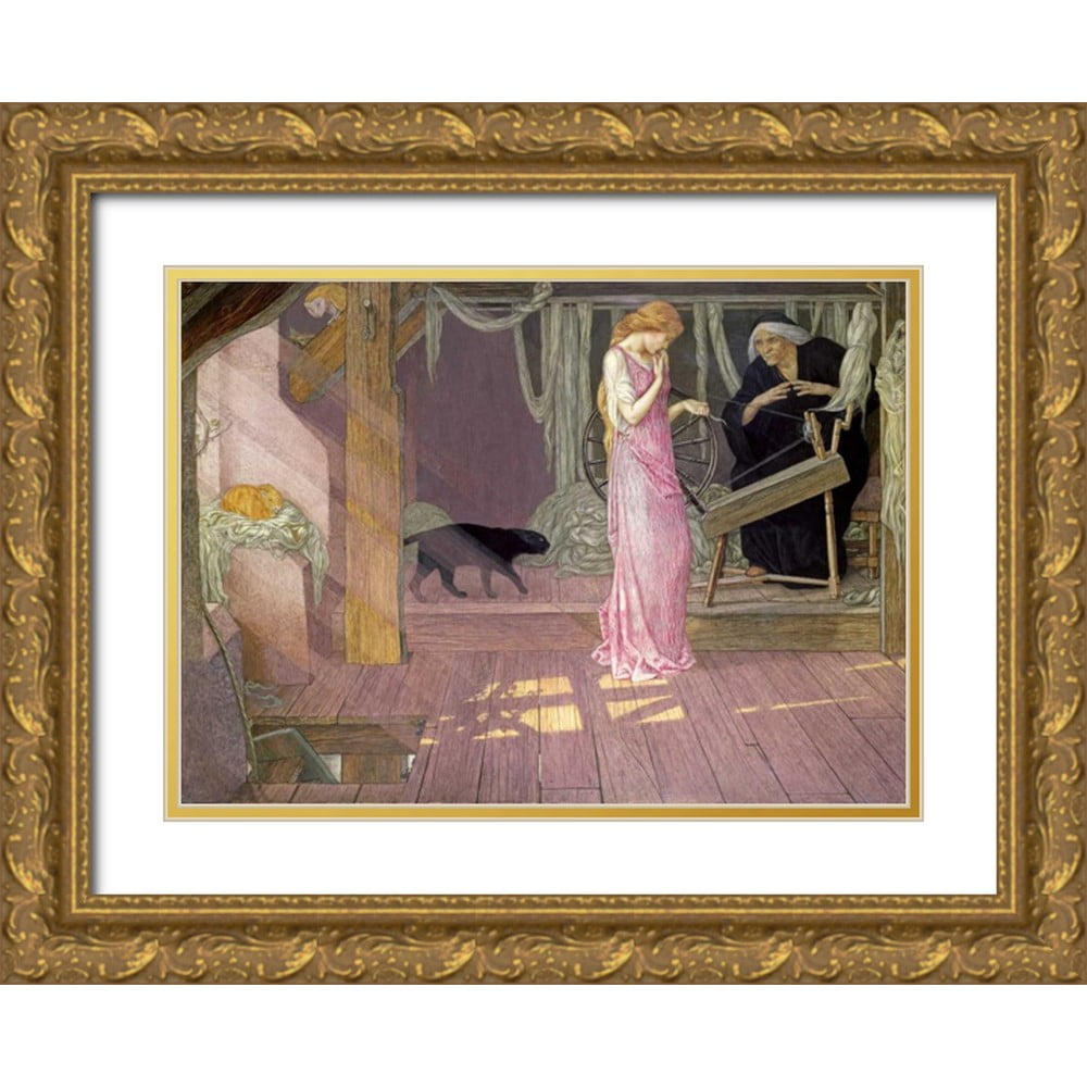 Batten, John Dickson 18x14 Gold Ornate Wood Framed with Double Matting Museum Art Print Titled ...