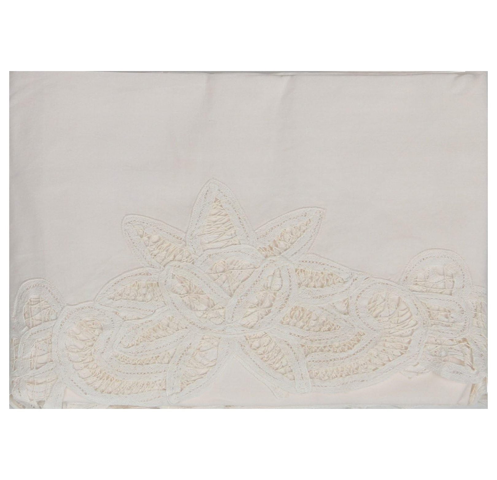 Battenburg Lace Bedskirt Dust Ruffle Full Beige 100% Cotton - Walmart.com