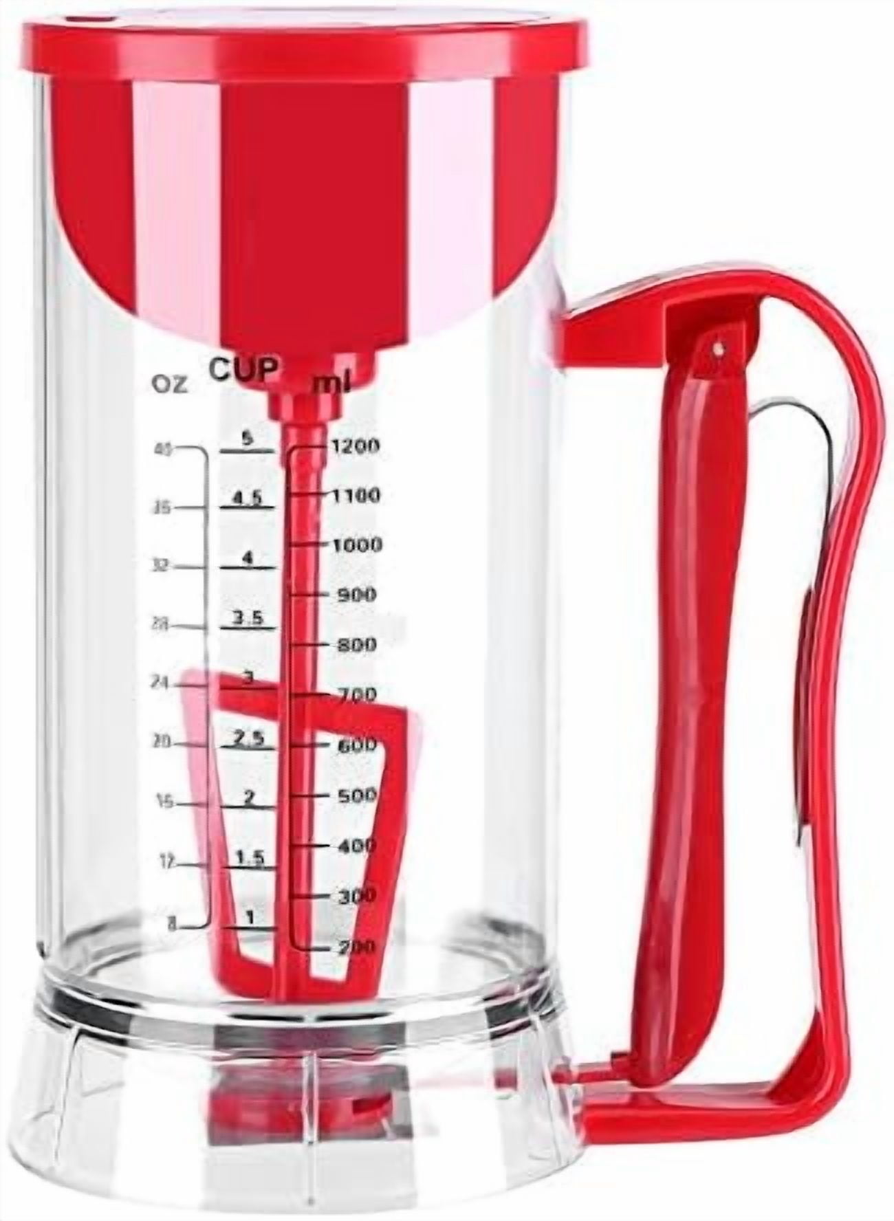 Batter Dispenser, 1200mL Cordless Electric Pancake Cupcake Batter Mixer ...