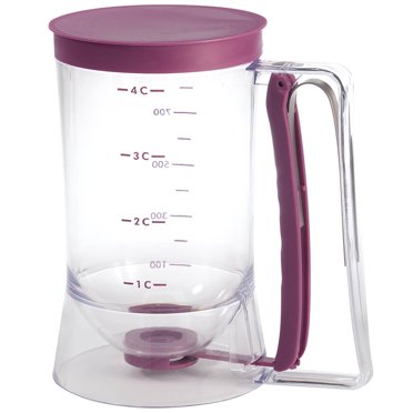 Norpro 4 Cup Batter Dispenser - Soft Grip Handle - Clear with ...