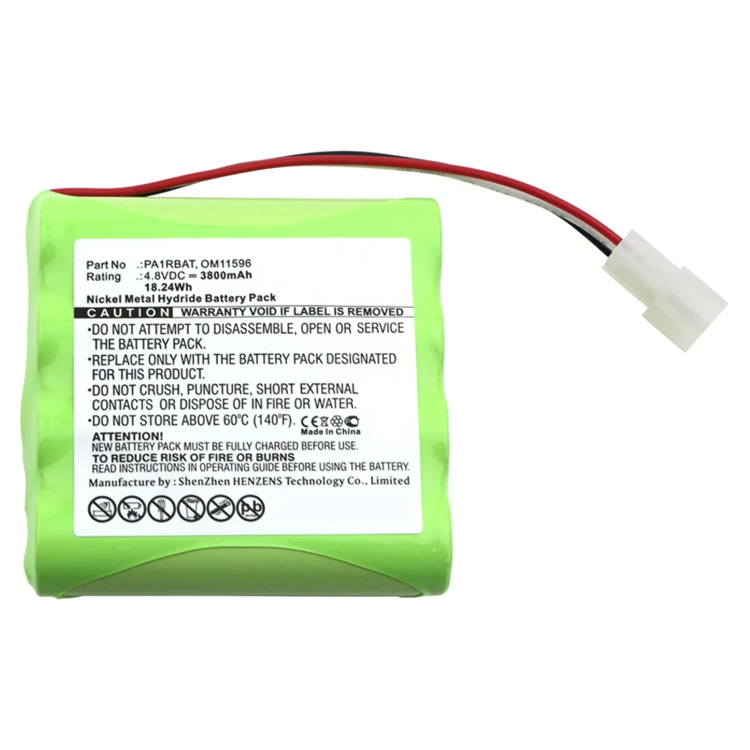 Batteries N Accessories BNA-WB-H10826 Medical Battery - Ni-MH, 4.8V ...