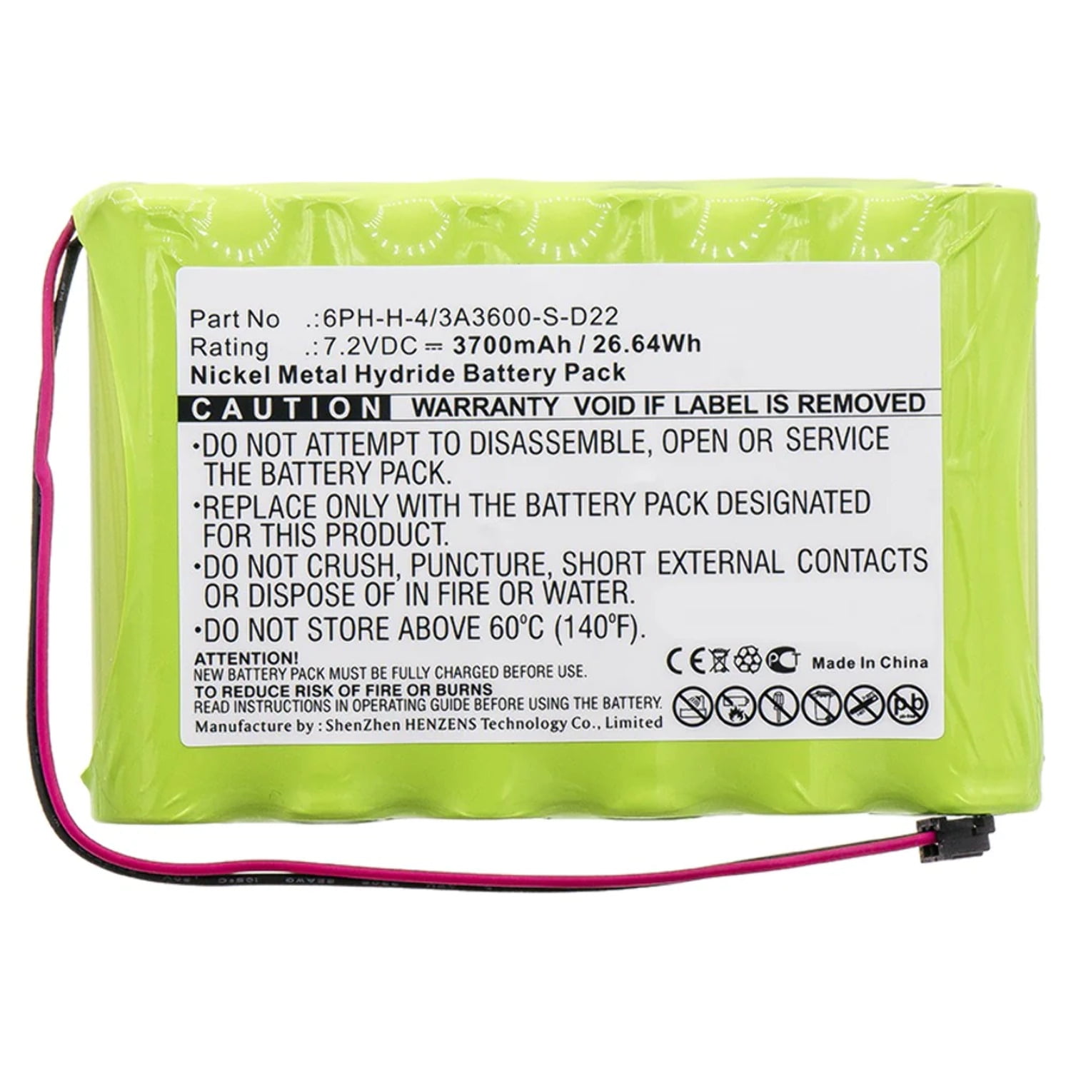 Batteries N Accessories BNA-WB-H9766 Alarm System Battery - Ni-MH, 7.2V ...