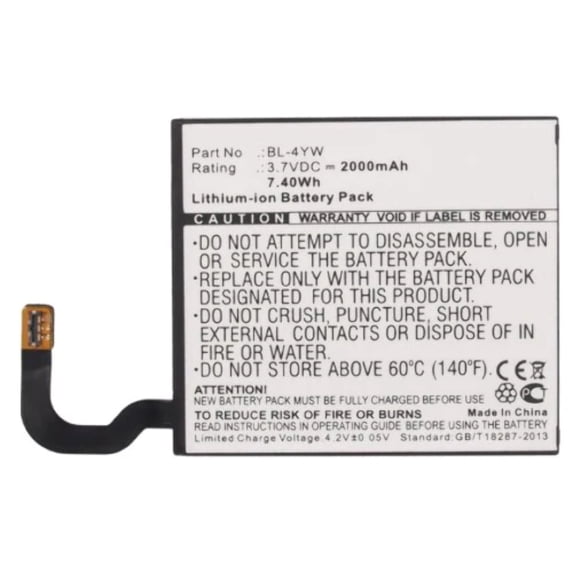 Batteries N Accessories BNA-WB-L3881 Cell Phone Battery - Li-ion, 3.7 ...
