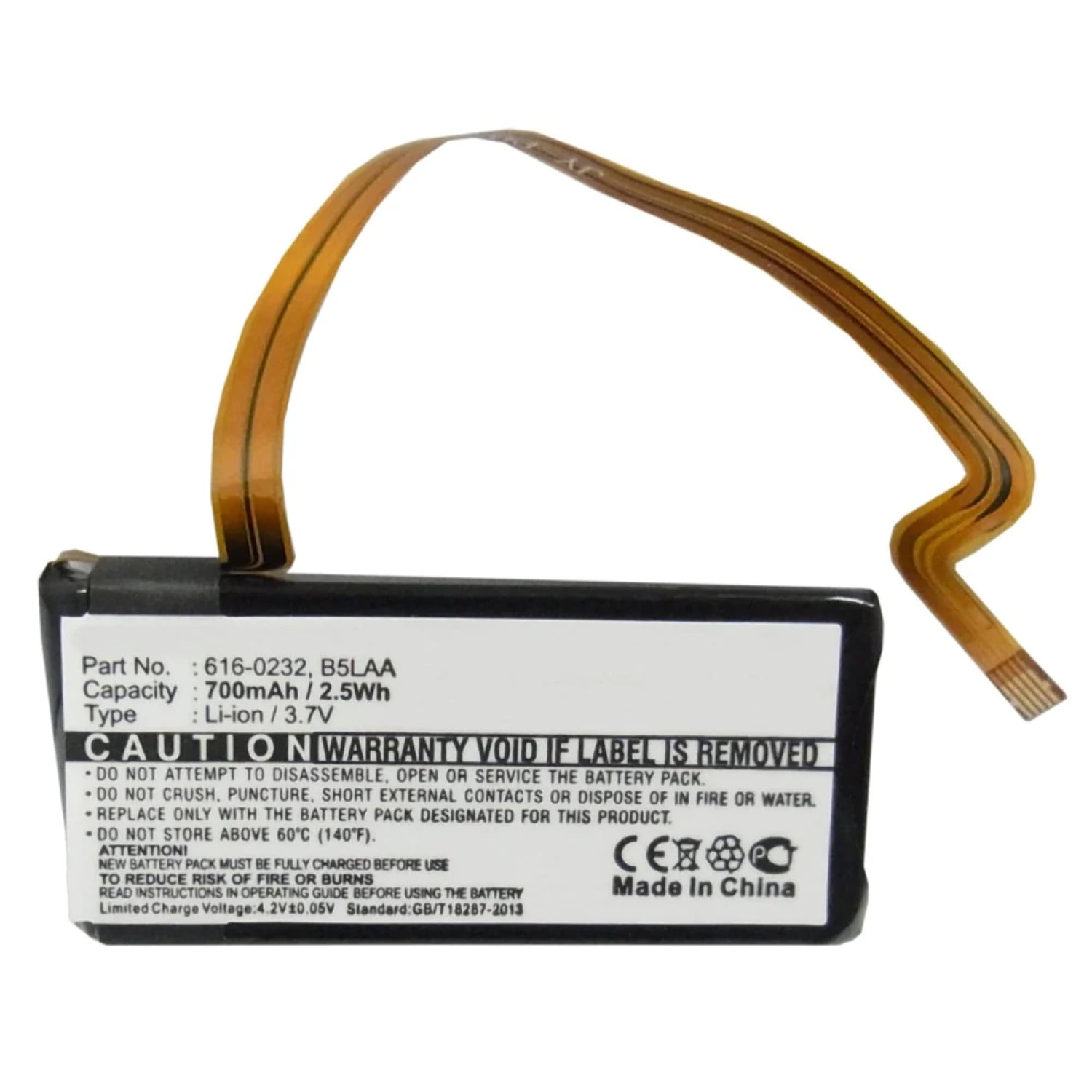 Batteries N Accessories BNA-WB-L6126 Player Battery - Li-Ion, 3.7V, 700 ...