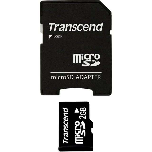 Transcend 2GB MicroSD Flash Memory Card with SD Adapter - Walmart.com