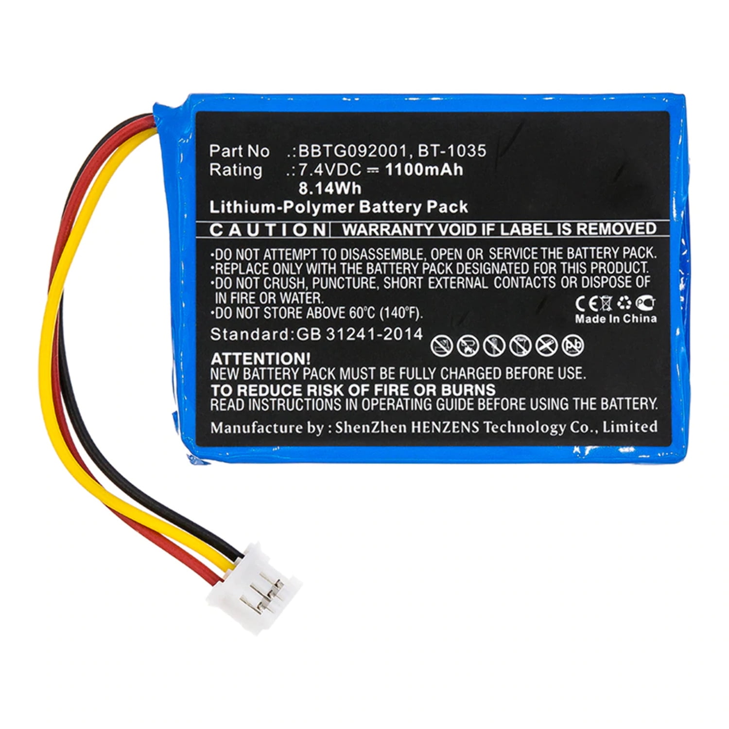 Batteries N Accessories BNA-WB-P13902 2-Way Radio Battery - Li-Pol, 7 ...