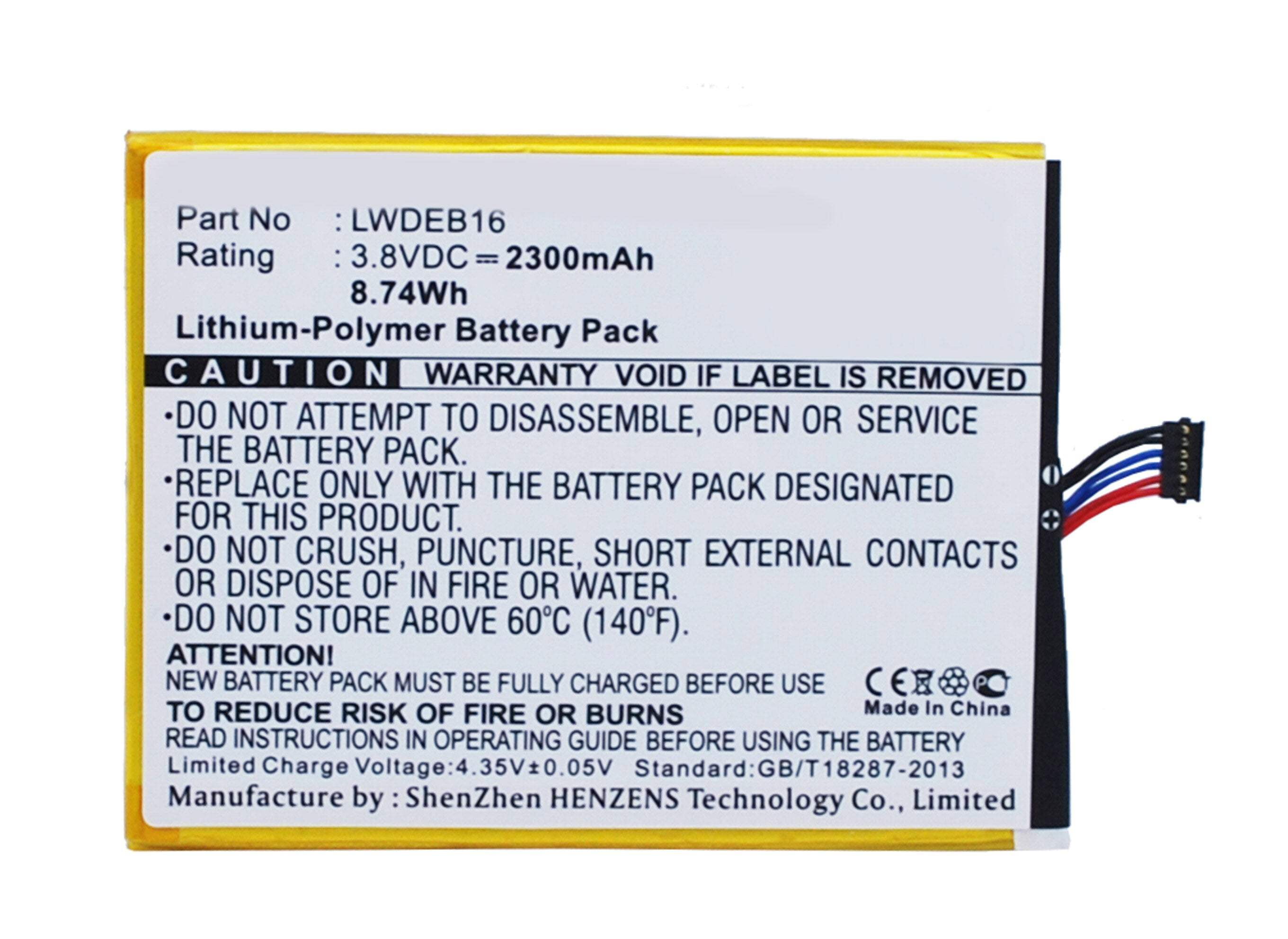 Batteries N Accessories BNA-WB-P3441 Cell Phone Battery - Li-Pol, 3.8V ...