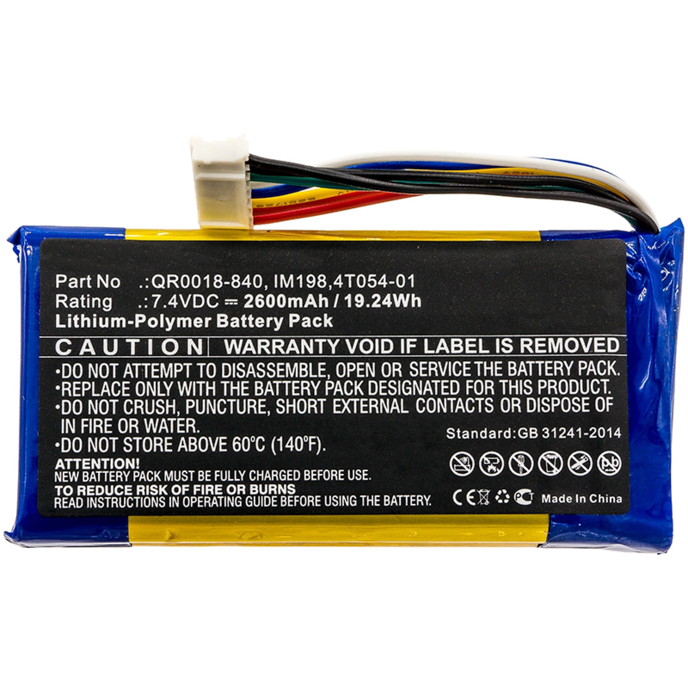 Batteries N Accessories BNA-WB-P8536 Alarm System Battery - Li-Pol, 7 ...