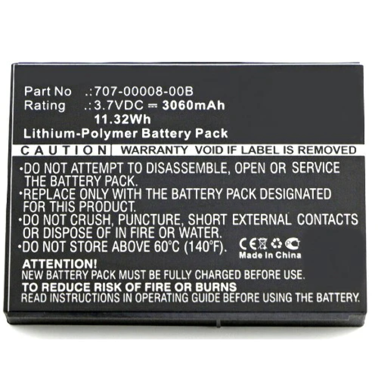 Batteries N Accessories BNA-WB-P8600 Equipment Battery - Li-Pol, 3.7V ...