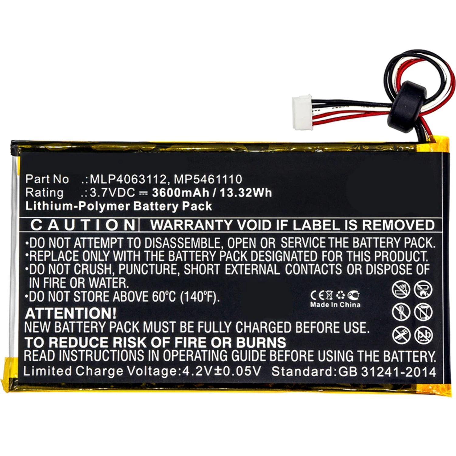Batteries N Accessories BNA-WB-P8657 Tablets Battery - Li-Pol, 3.7V ...