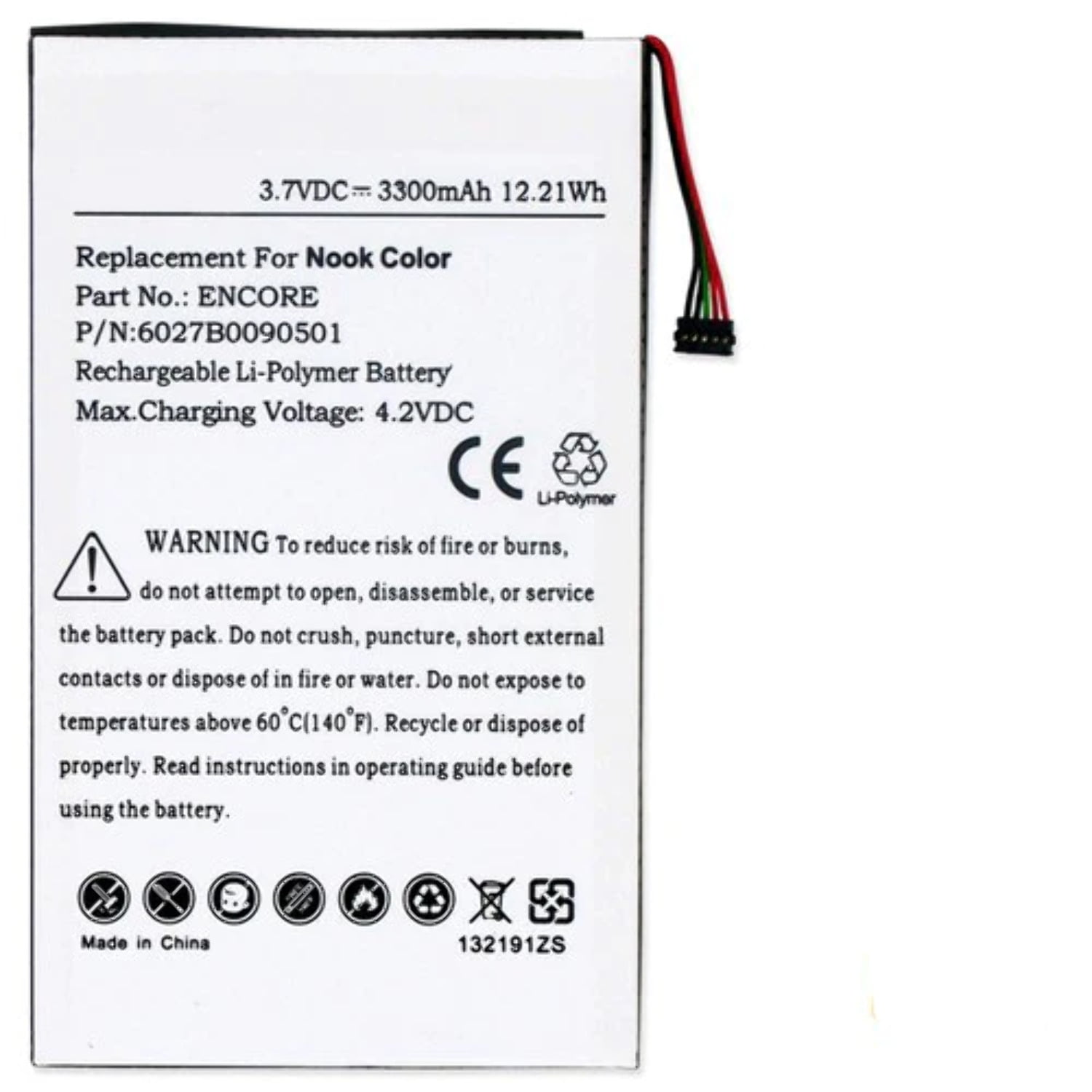 Batteries N Accessories BNA-WB-TLP-016 Tablet Battery - Li-Pol, 3.7V ...