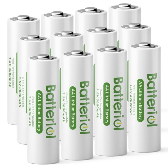 Lithium AA Batteries 24 Pack, Long Lasting 1.5V 3000mAh Battery, 20 ...