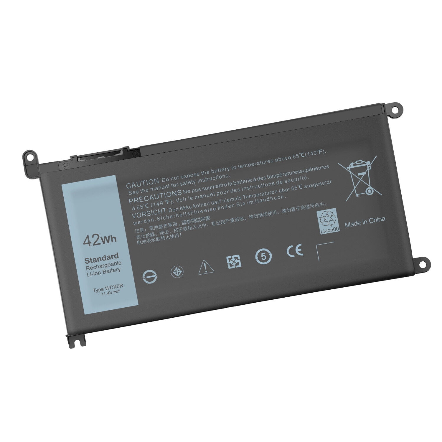 Battery 42Wh/11.4V for Dell WDX0R Inspiron 15 7579 5578 5570 5579 7537 ...
