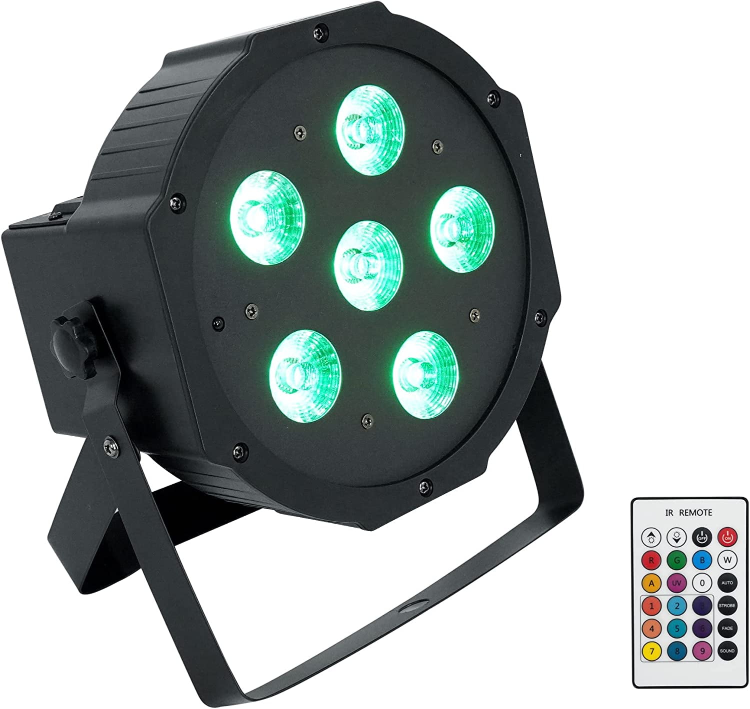Battery 61 Black RGBWA+UV Rechargeable Stage Wash Light, DMX Control ...