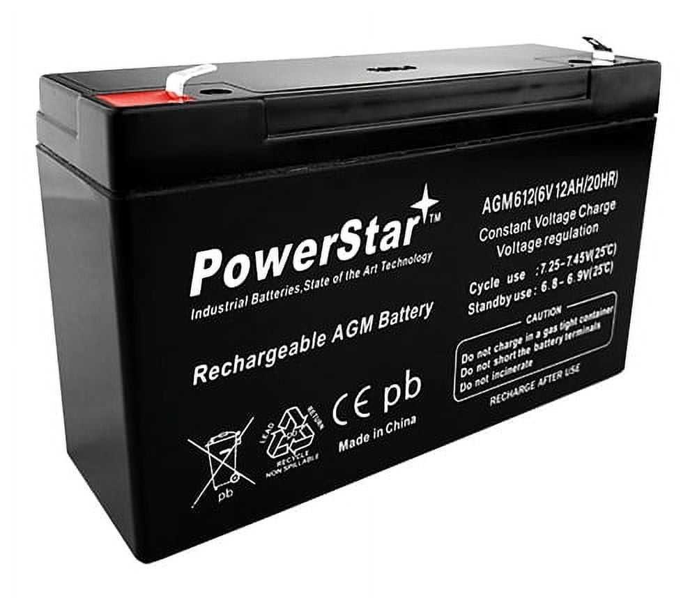 Battery 6V 12AH F2 Replacement Battery for Modified Powerwheels ...