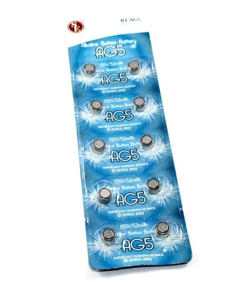 Battery, AG5 Alkaline - Card of 10 - Walmart.com