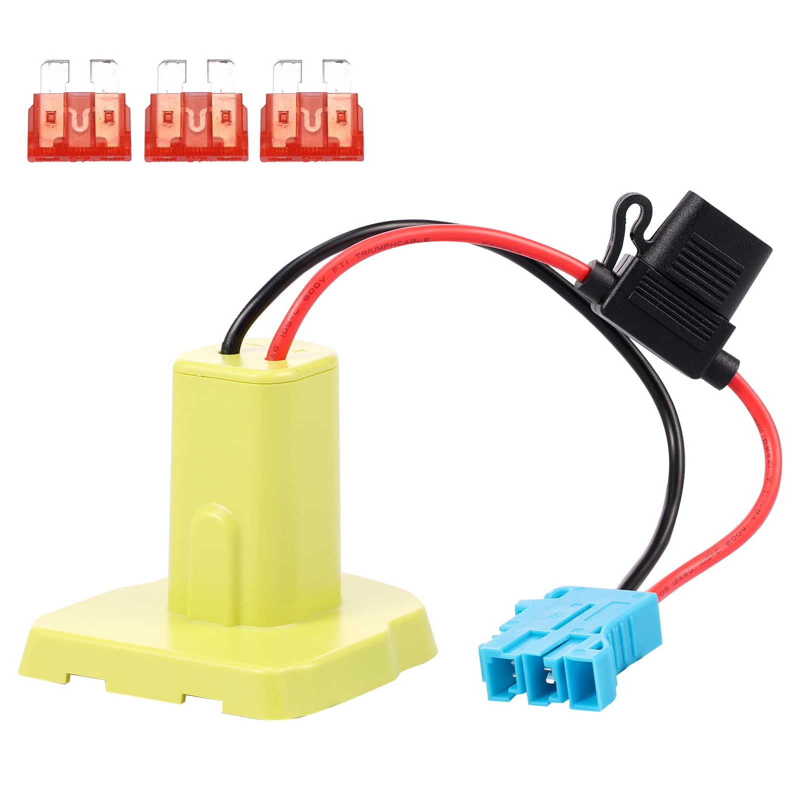 Battery Adapter for 18V Battery with Wire Harness Connector Safe ...