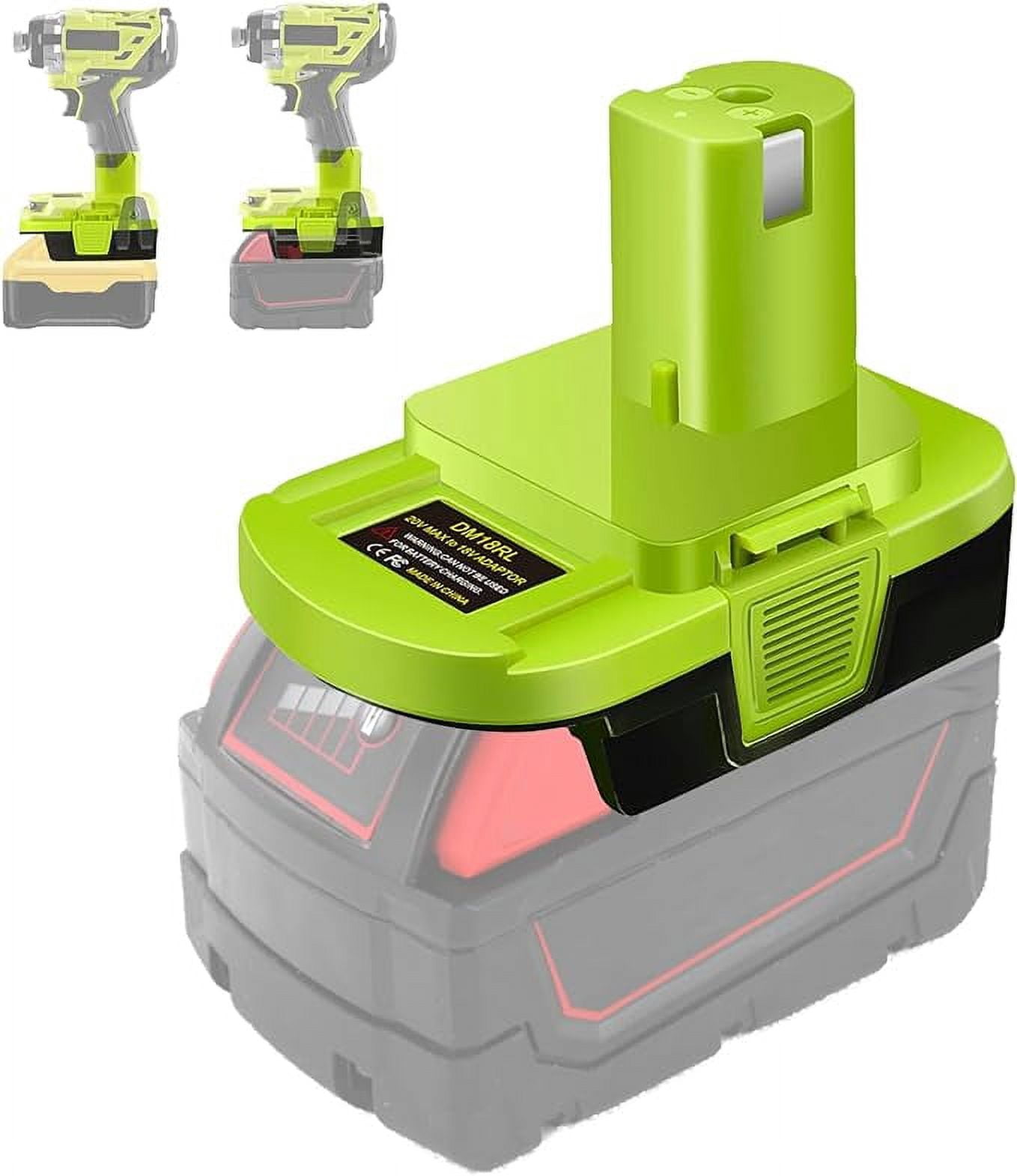 Battery Adapter DM18RL Use for Ryobi 18V Tools,Convert Dewalt 20V & for ...