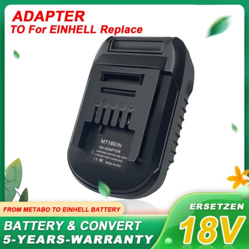 Battery Adapter For 18V Metabo Battery Converter to Einhell 18V ...