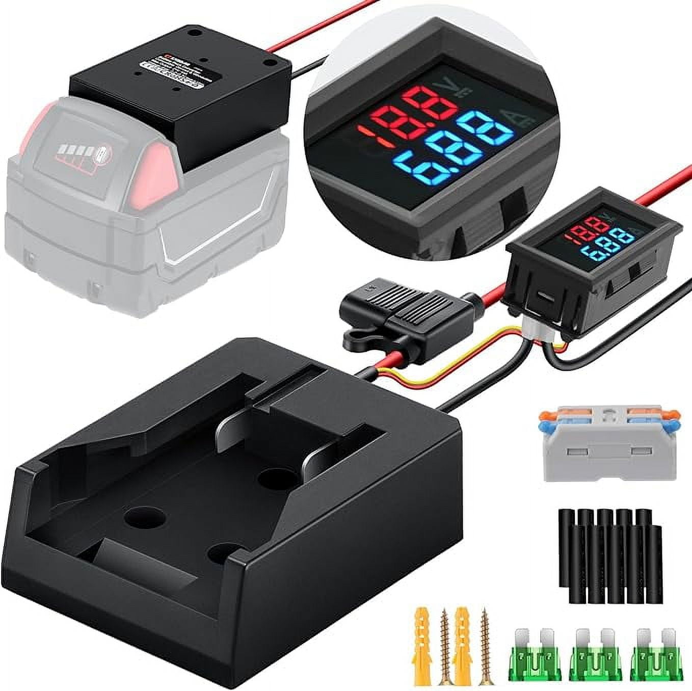 Battery Adapter for Milwaukee M18 Battery, Adapter for Power Wheelwith ...