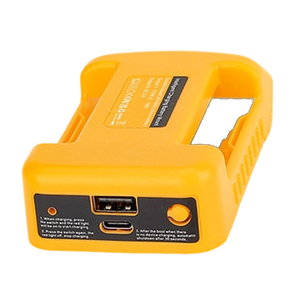 Battery Adapter for Dewalt 18V Portable for Type-C and USB Port Power ...
