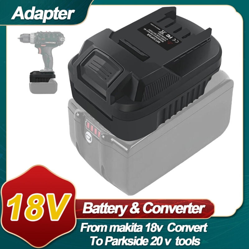 Battery Adapter for Parkside 18 V Power Tool, Converter for Makita 18 V ...
