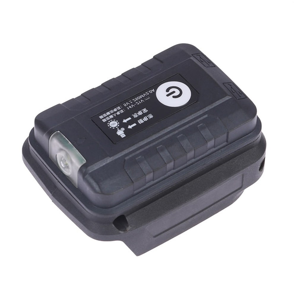 Battery Adapter with LED Light for 18V Li-ion Battery Dual USB Output ...