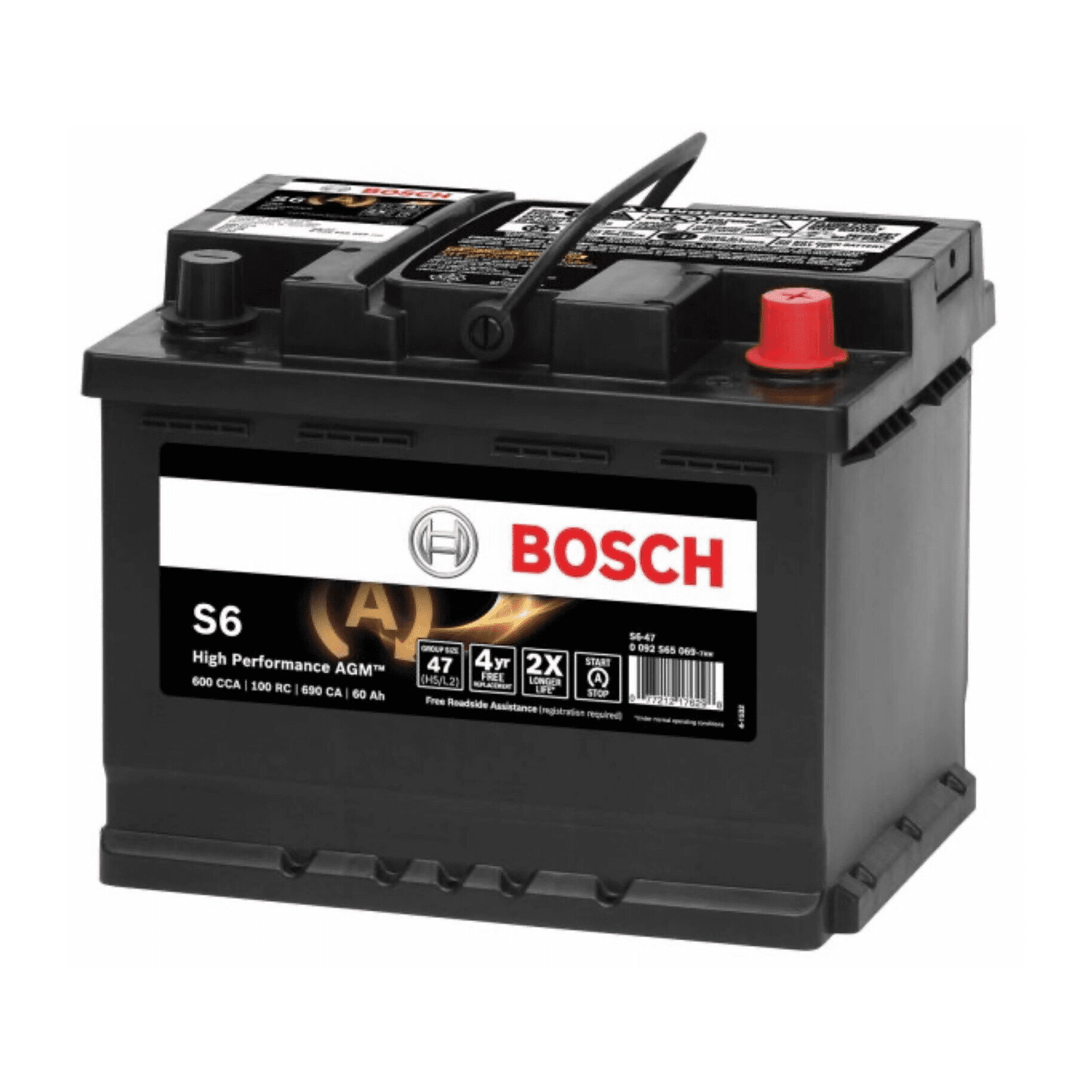 Battery BOSCH AGM Valve Regulated BCI BCI Group 51P CCA 325 60 Reserve ...