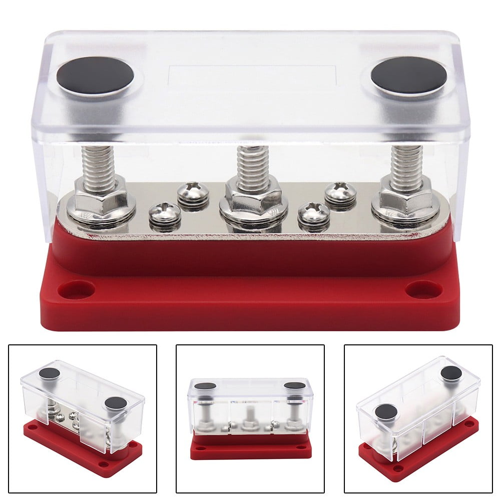 Battery Bus Bar 12‑48V 150A 3 Terminal Studs 4 Terminal Screws for Car ...