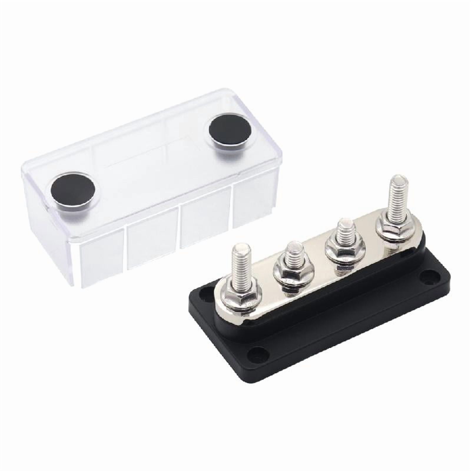 Battery Bus Bar Power 48V Distribution Block 4X M8 Car Terminal Block ...