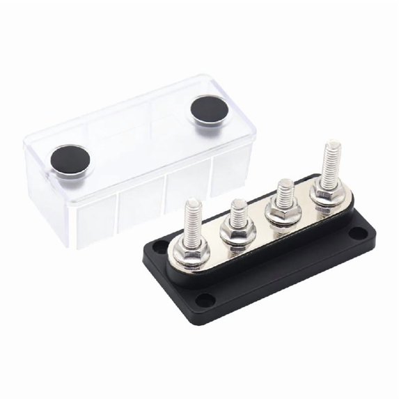 Battery Bus Bar Power 48V Distribution Block 4X M8 Car Terminal Block ...