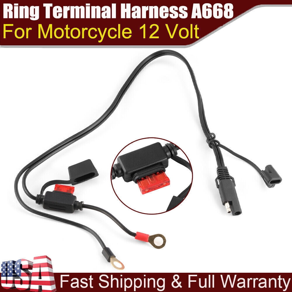 Battery Cable Tender Terminal Ring Sae Connector Harness Charger ...