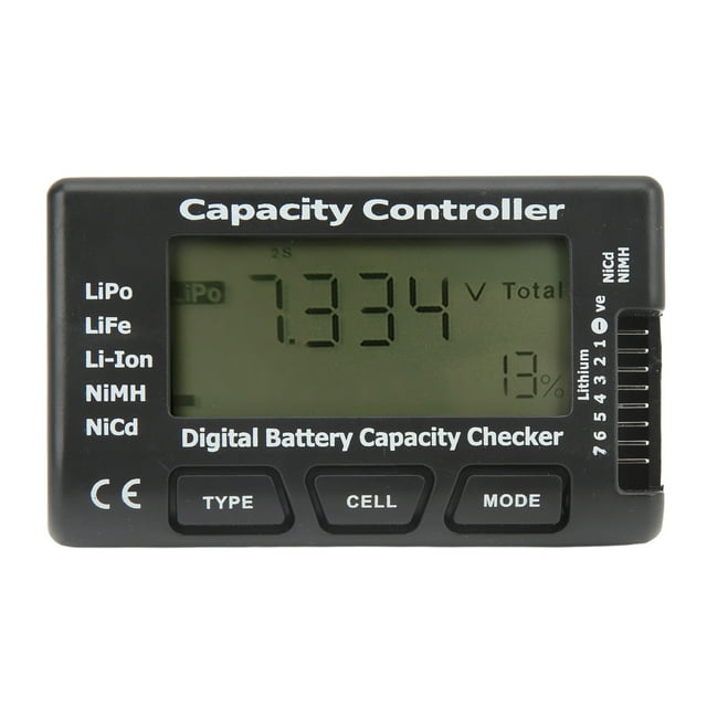 Battery Capacity Controller Voltage Tester Digital Display Meter Gauge ...