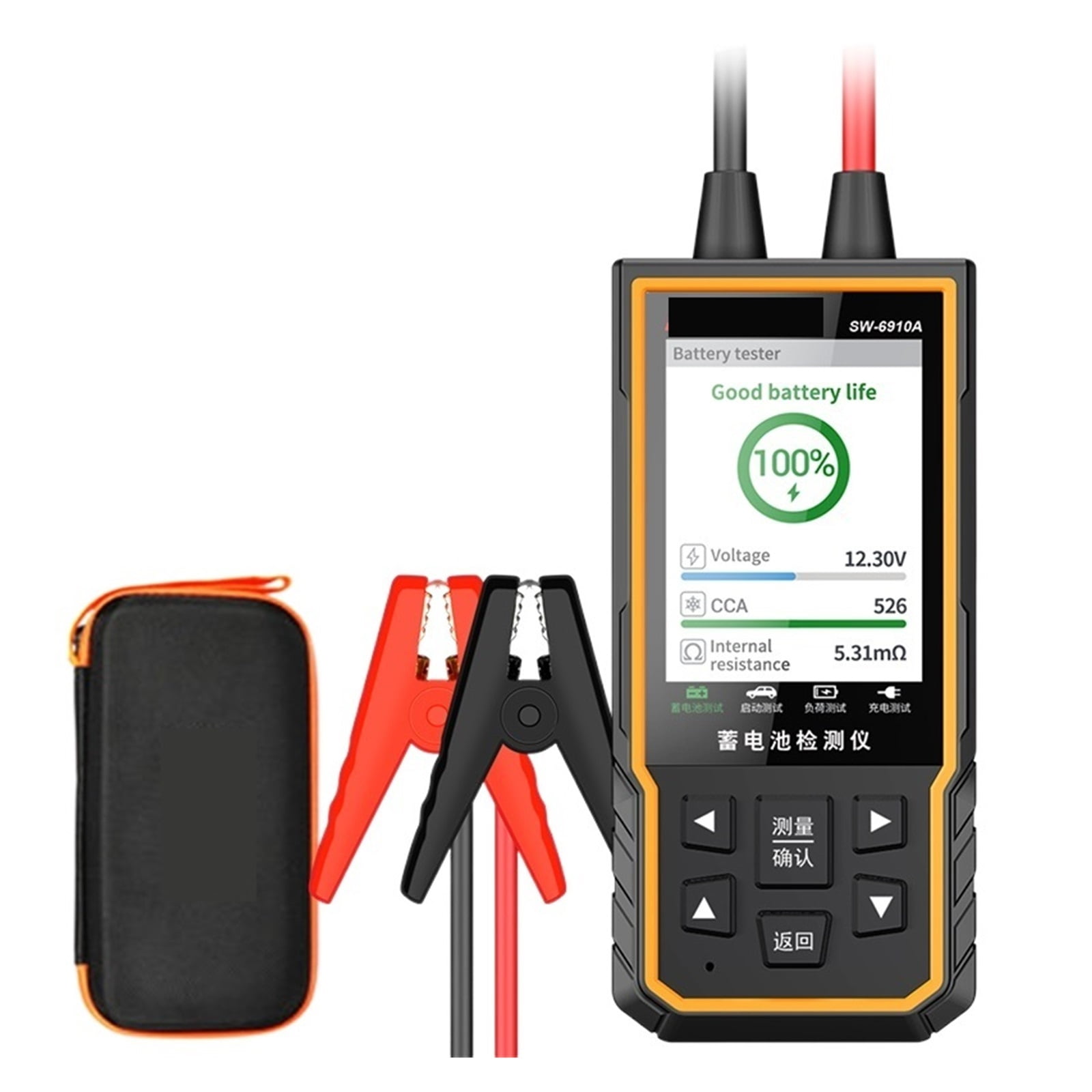 Battery Capacity, Split 12V24V Car Battery Tester Digital Display ...