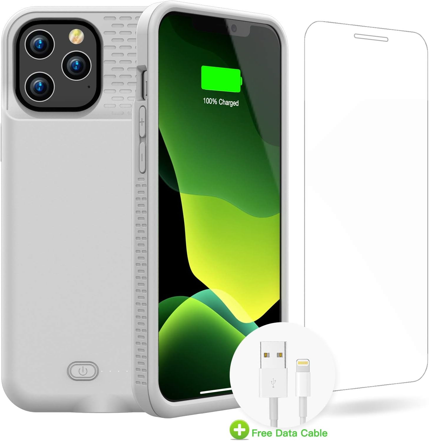 Battery Case for iPhone 12 Pro Max, Real 7000mAh Ultra-Slim Battery ...