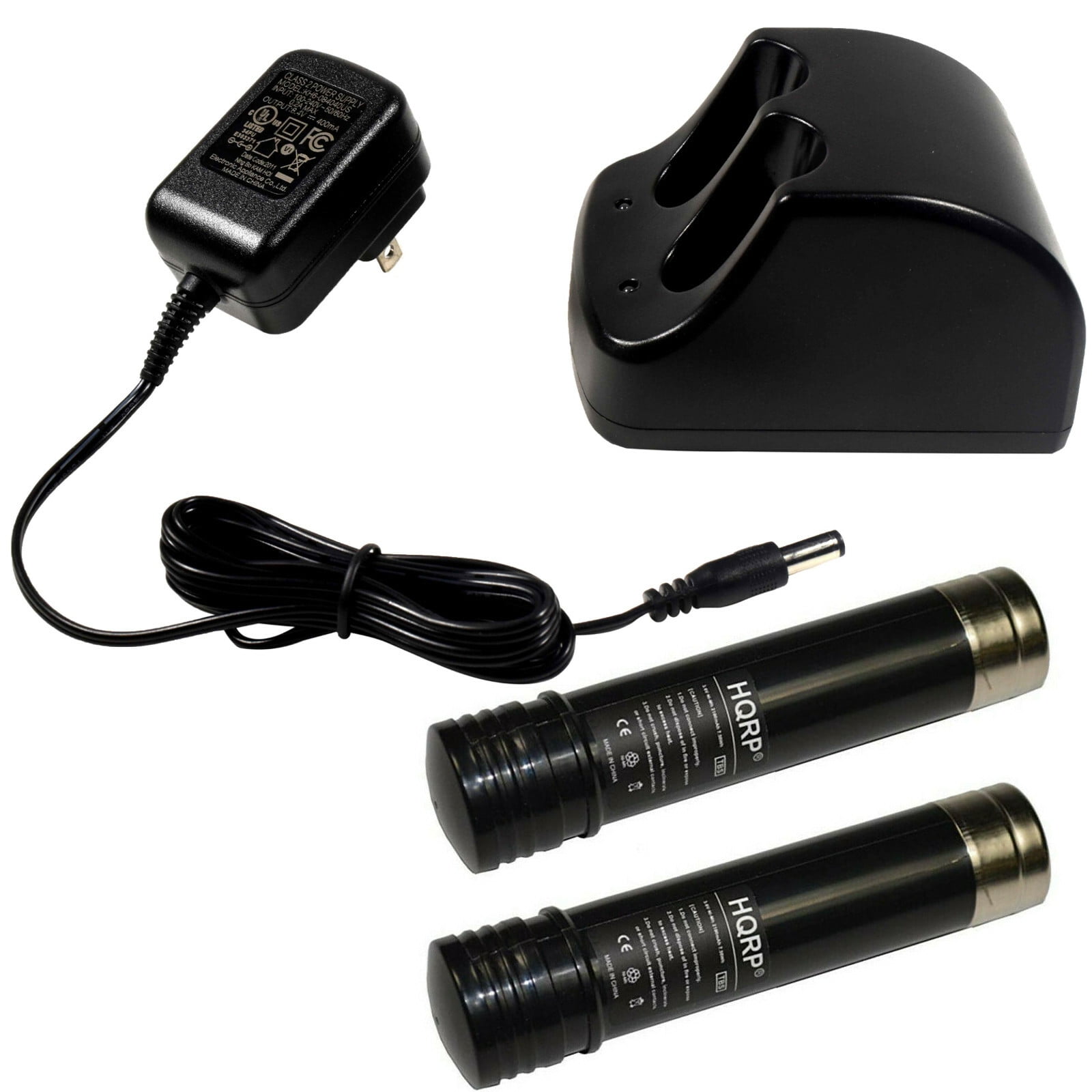 Battery Charger + 2 Batteries for Black & Decker 3.6V Versapak VP100 ...
