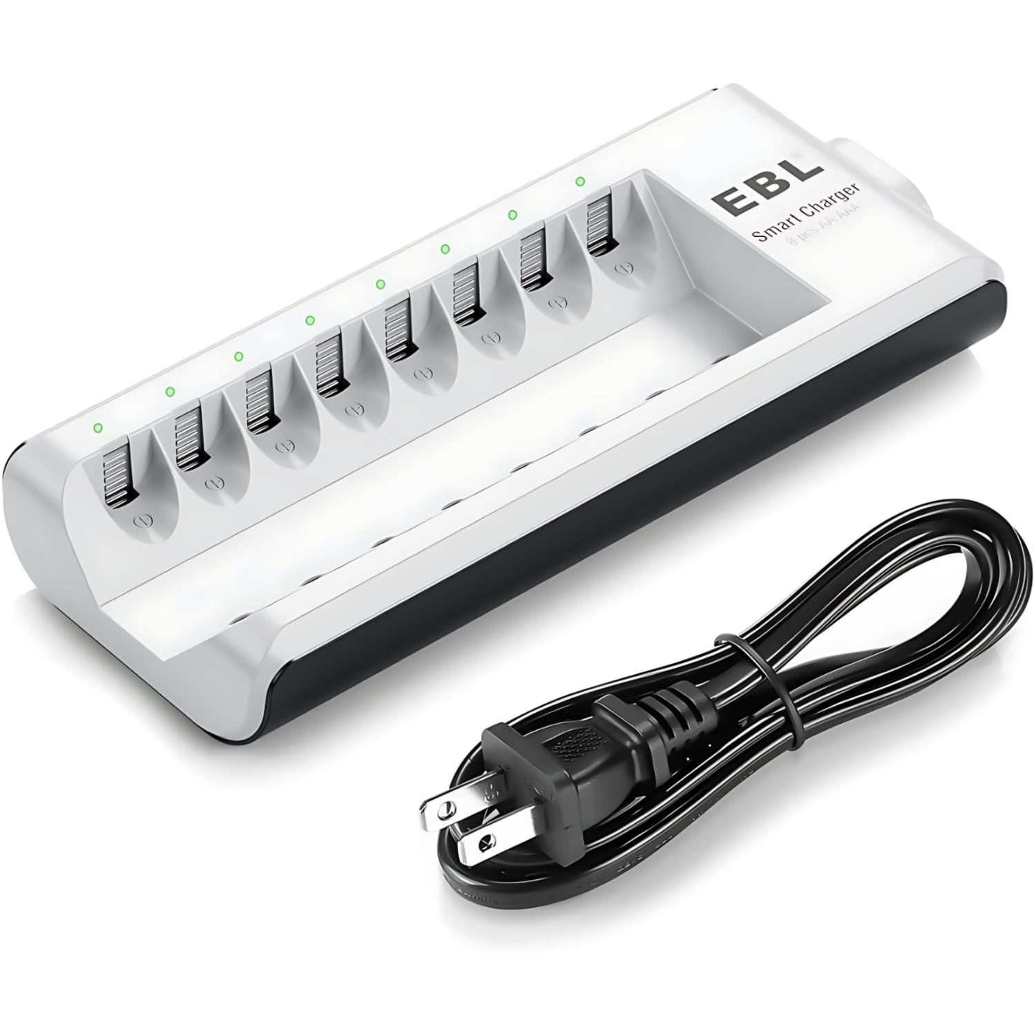 Battery Charger 8 Bay – Fast Charging Station for AA AAA NiMH NiCD ...