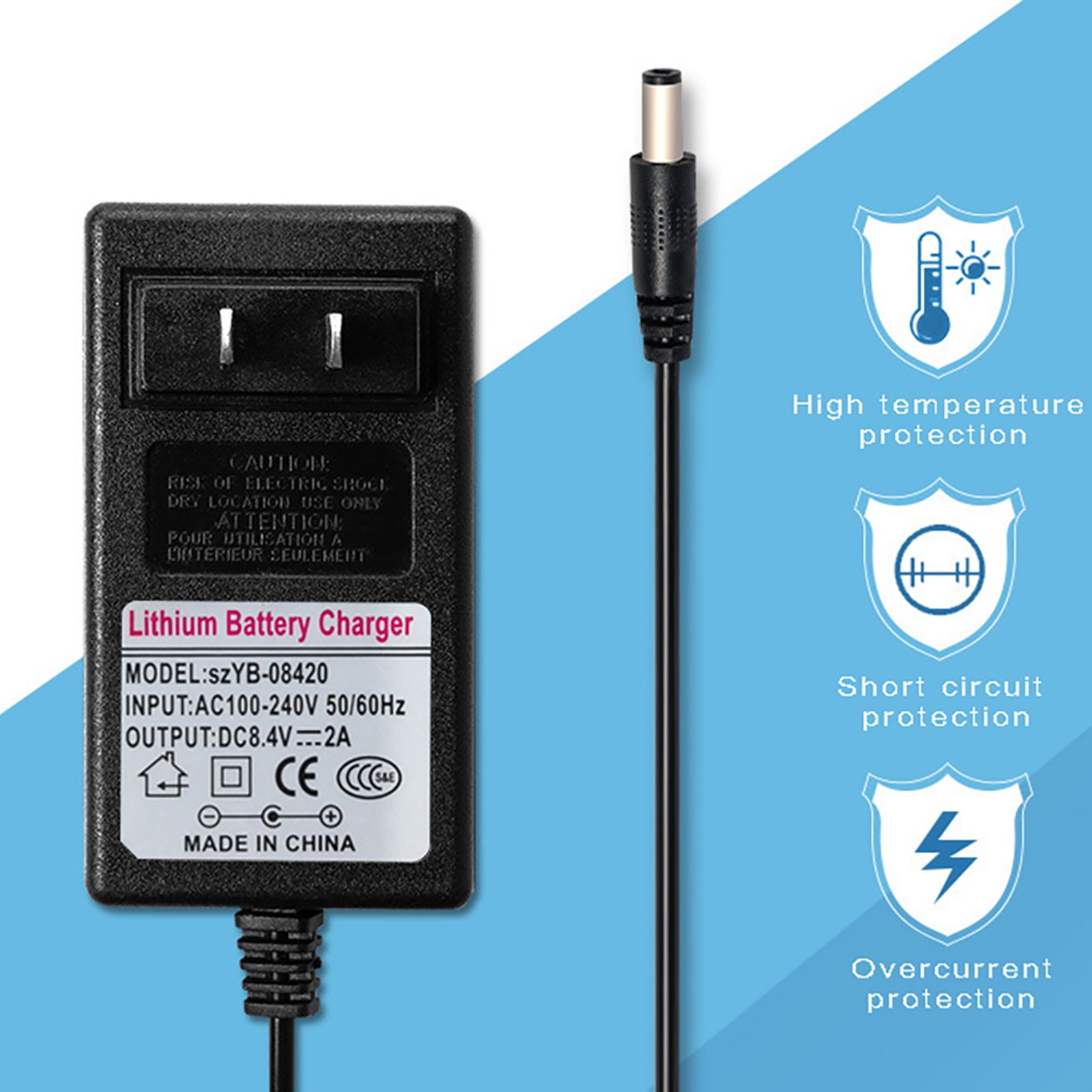Battery Charger Environmental Friendly Easy to Use ABS Power Supply ...