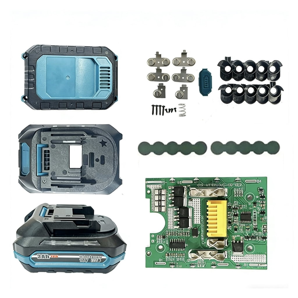 Battery Compatible 18V Electric Tool Set With Double Side LED Lights ...